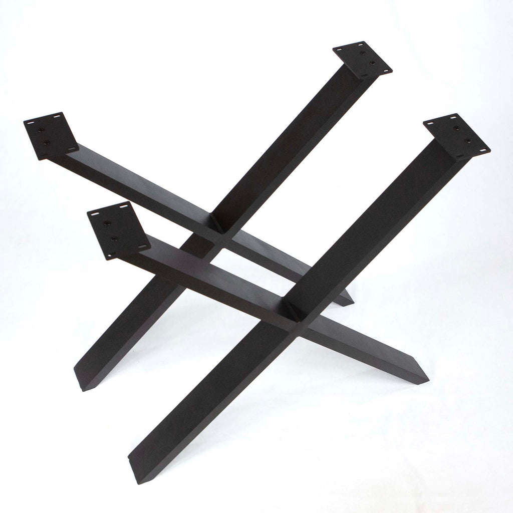 Aluminum X-Shaped Outdoor Dining Table Legs, 1 Pair #A004A – Rusty Design