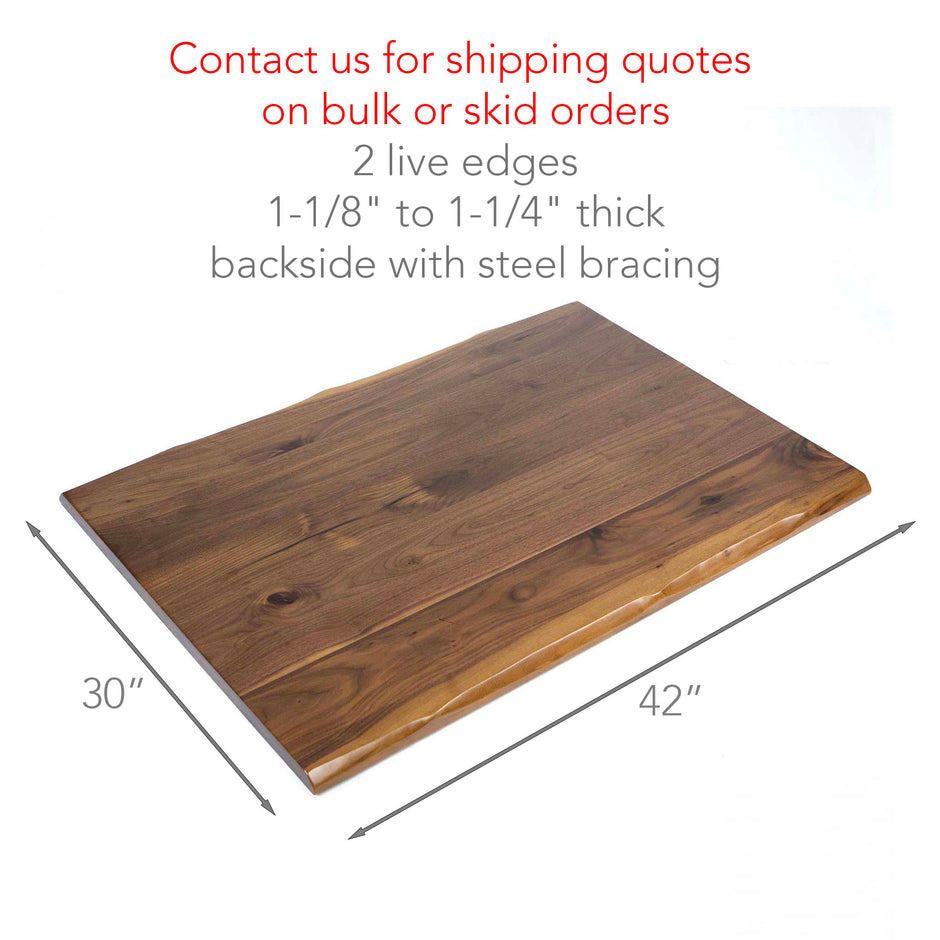 Solid Black Walnut Table Tops – Rusty Design Canada