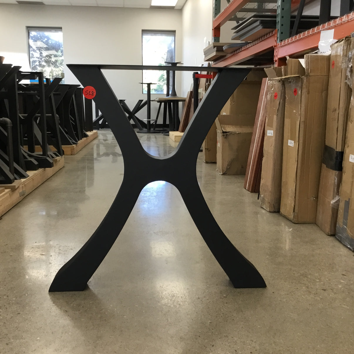 Clearance S58: One Single Leg Floor Model:Flowy Cross Dining Table Leg ...