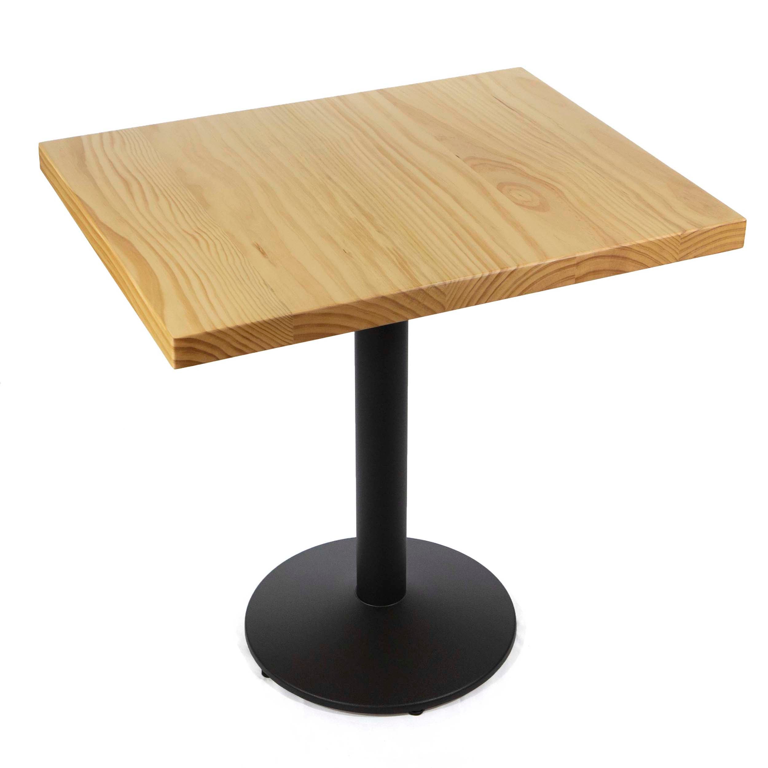 24 x 30" Solid Pine Wood Restaurant Cafe Table, Natural Color #J01P243 ...