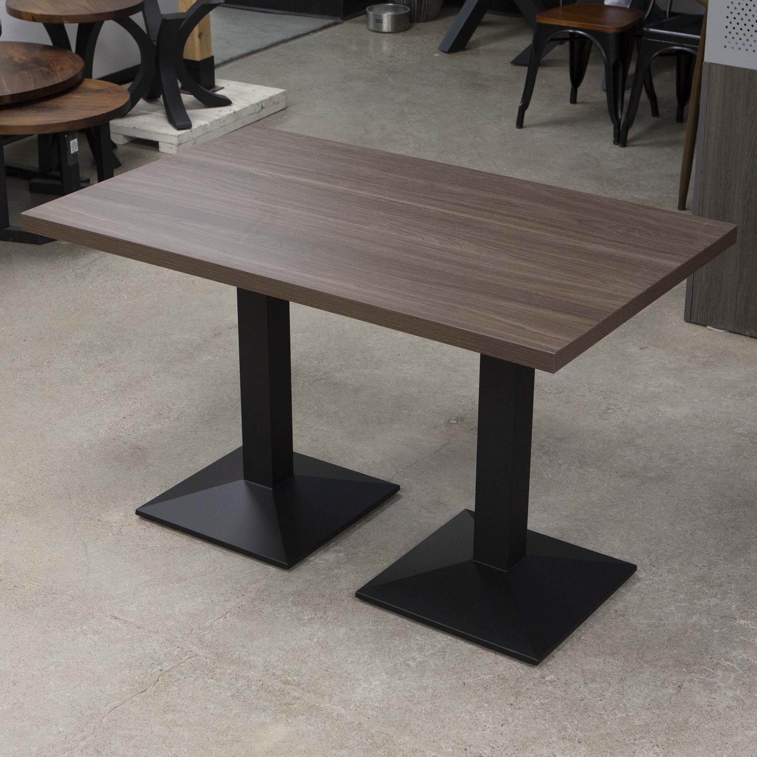 30 x 48" Melamine Restaurant Cafe Table, Dark Walnut Color #J11M3048WN ...