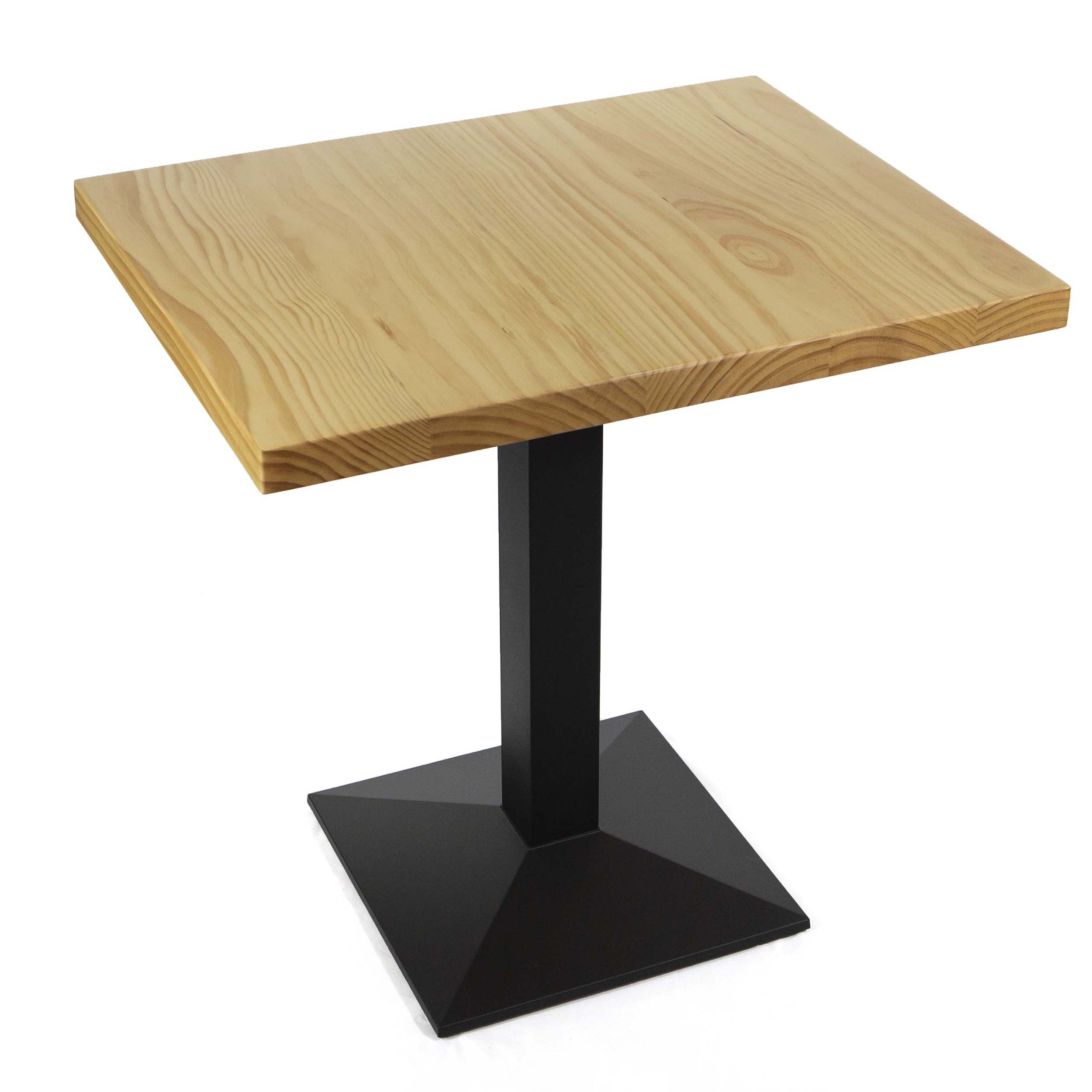 24 x 30" Solid Pine Wood Restaurant Cafe Table, Natural Color #J11P243 ...