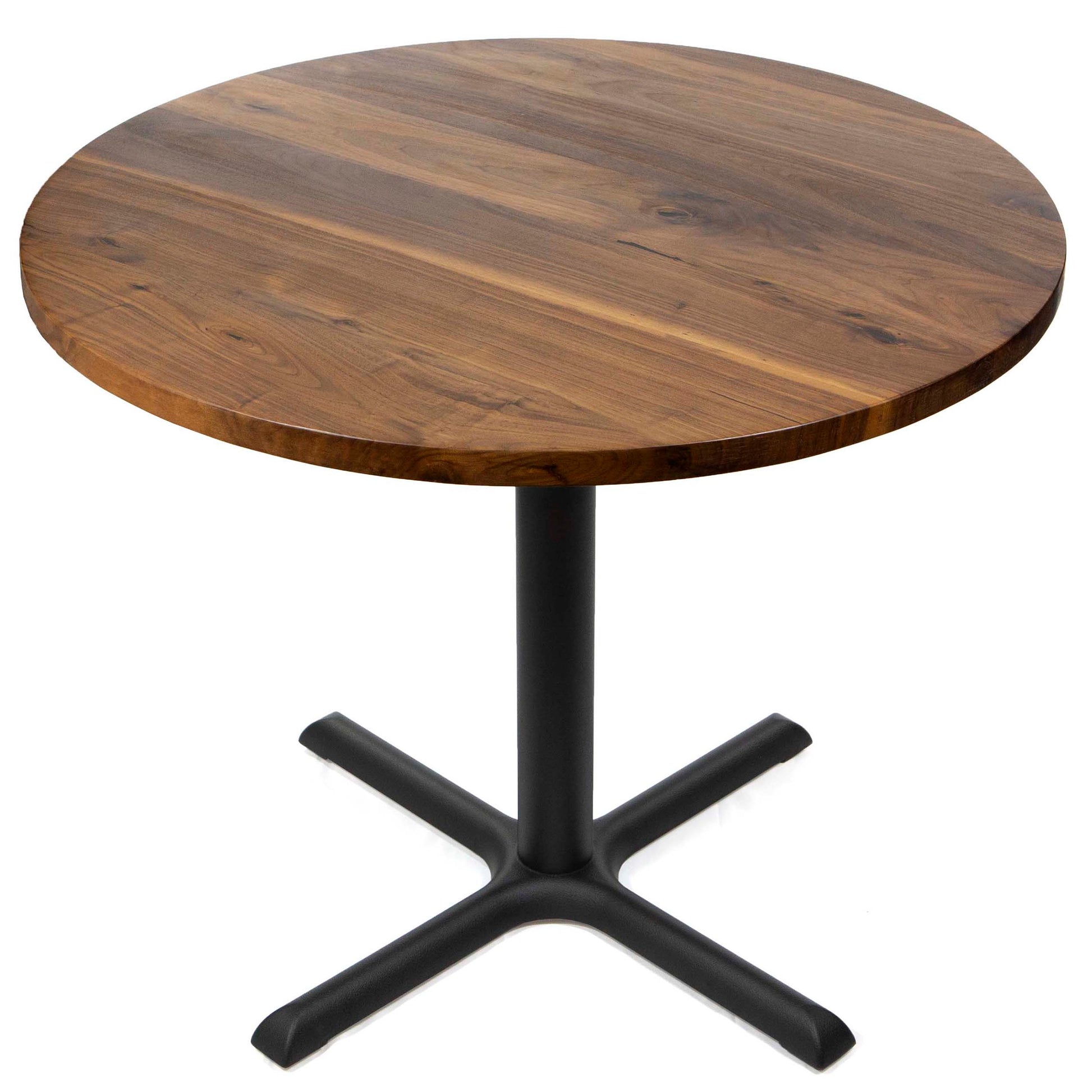 36" Round Solid Black Walnut Restaurant Bistro Cafe Table #J29WD36 ...