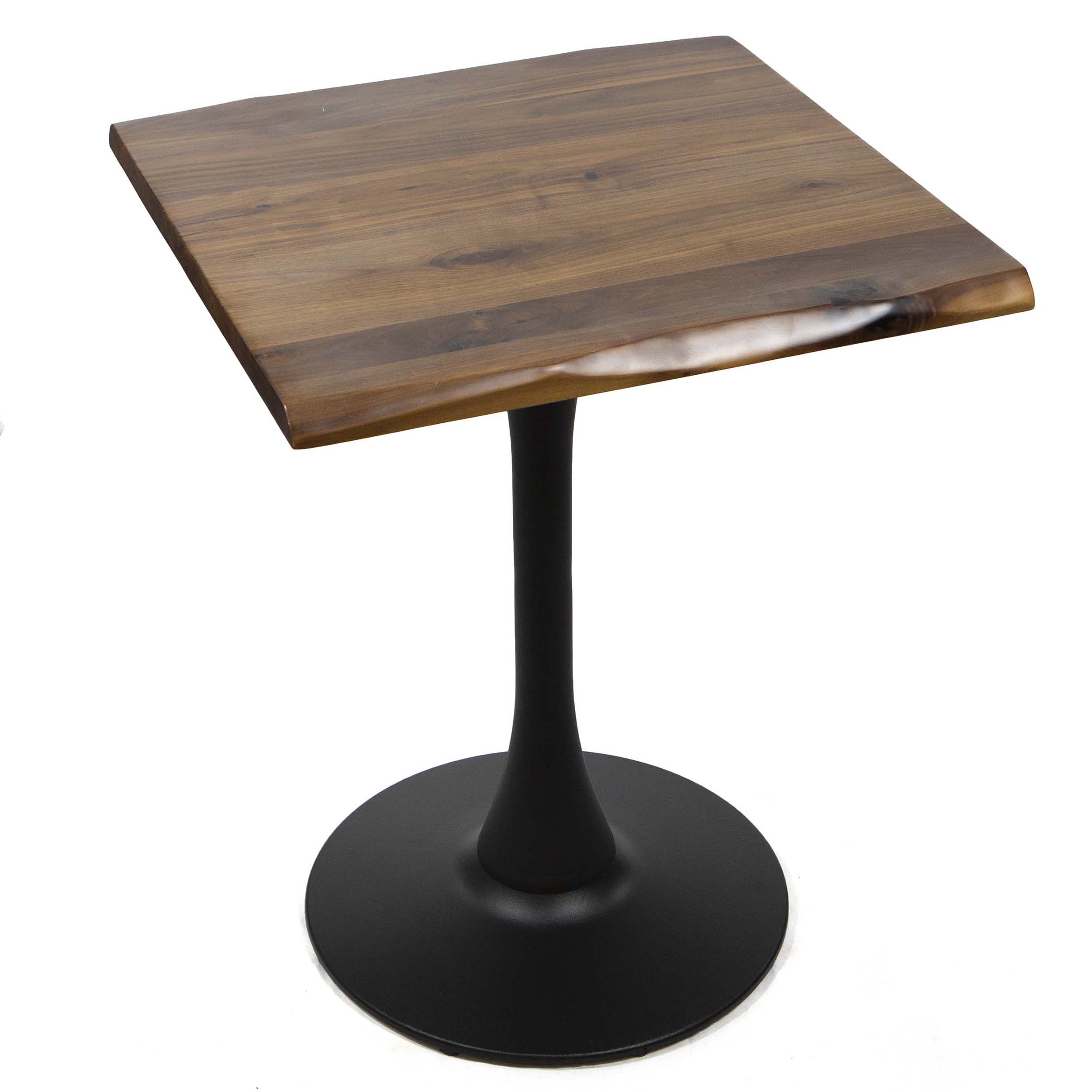 24 x 24" Solid Black Walnut Restaurant Cafe Table #J85W2424 – Rusty ...