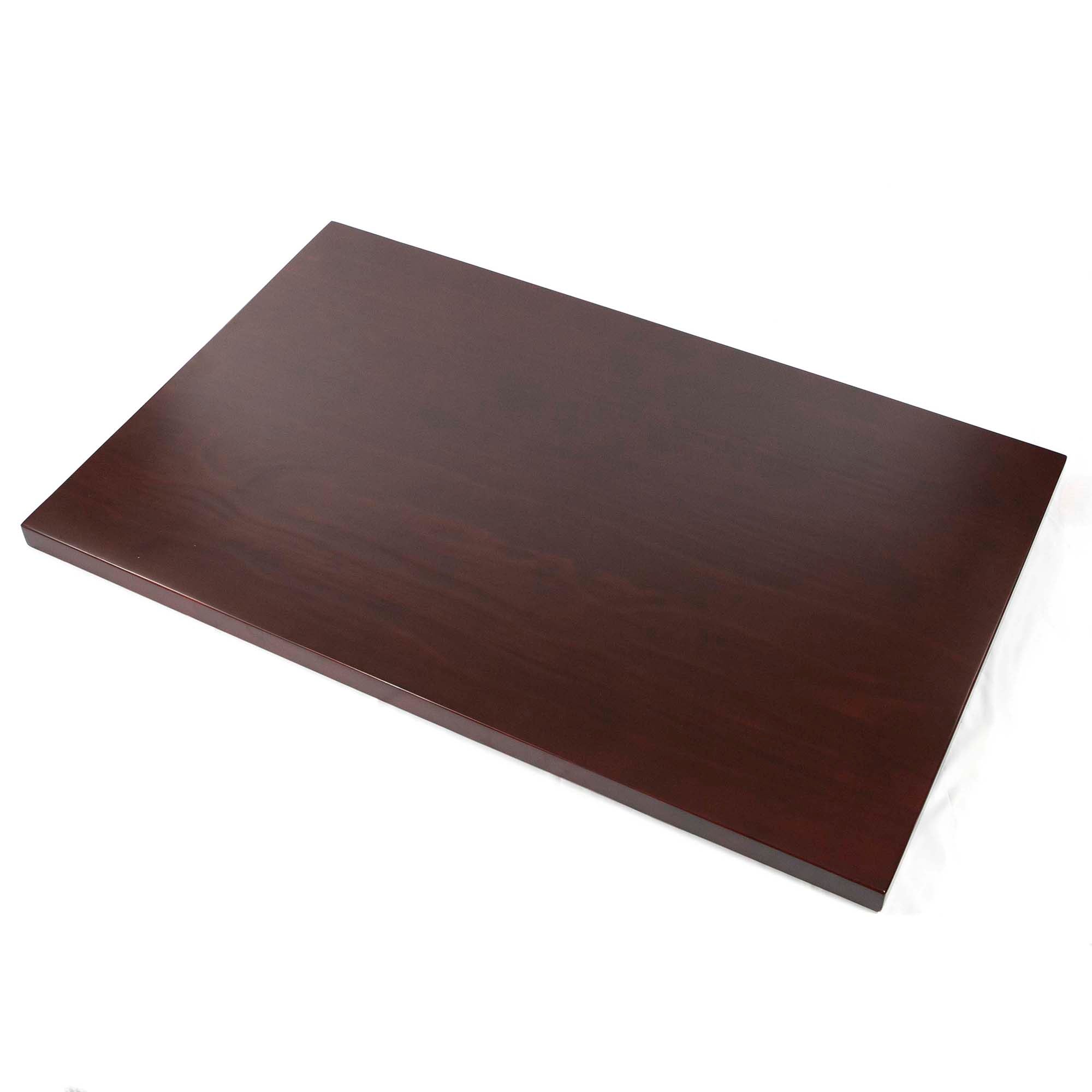 30 x 48" Solid Pine Restaurant Cafe Table Top, Mahogany Color #KD3048 ...