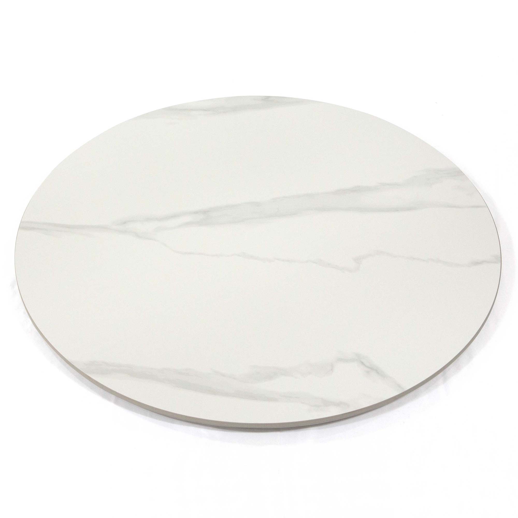 30" Round Sintered Stone Restaurant Table Top, White Color #KED30-W ...