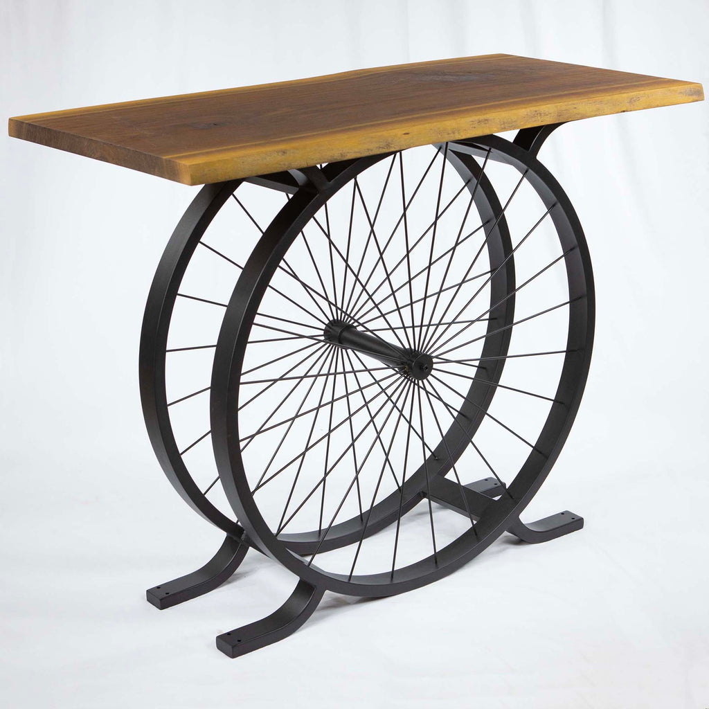 H34" Wheel-shaped Entryway Table Base, #SS01134 – RustyDesign