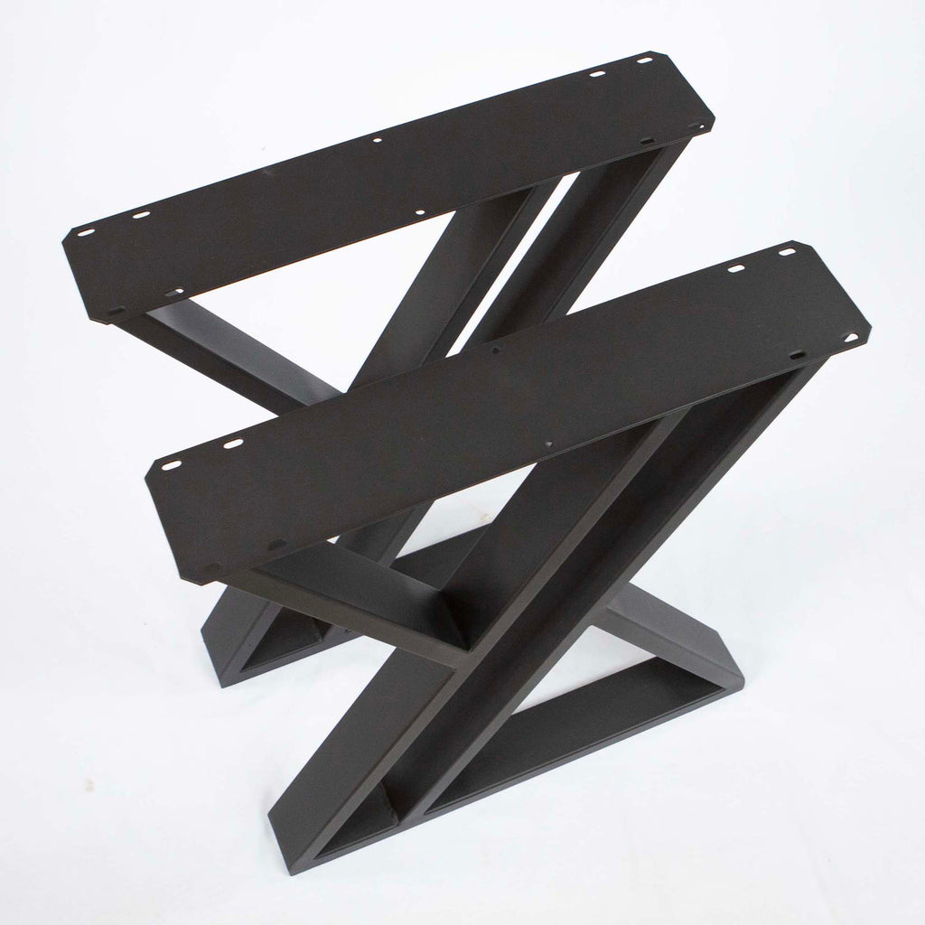 Double Z Shaped W23" Desk Table Legs, 1 Pair, #SS1141 – Rusty Design