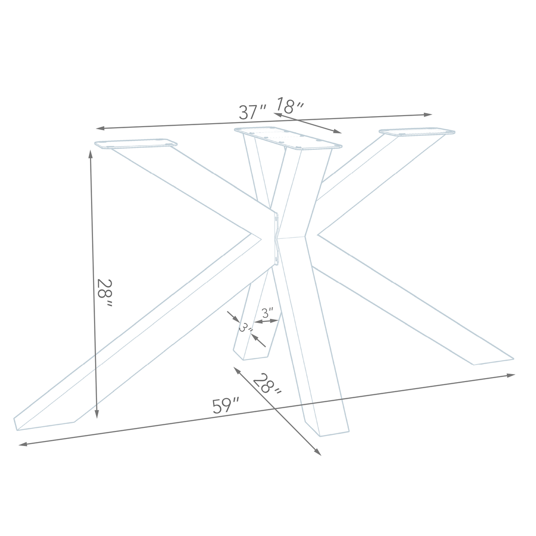 Metal Table Legs – Rusty Design Canada