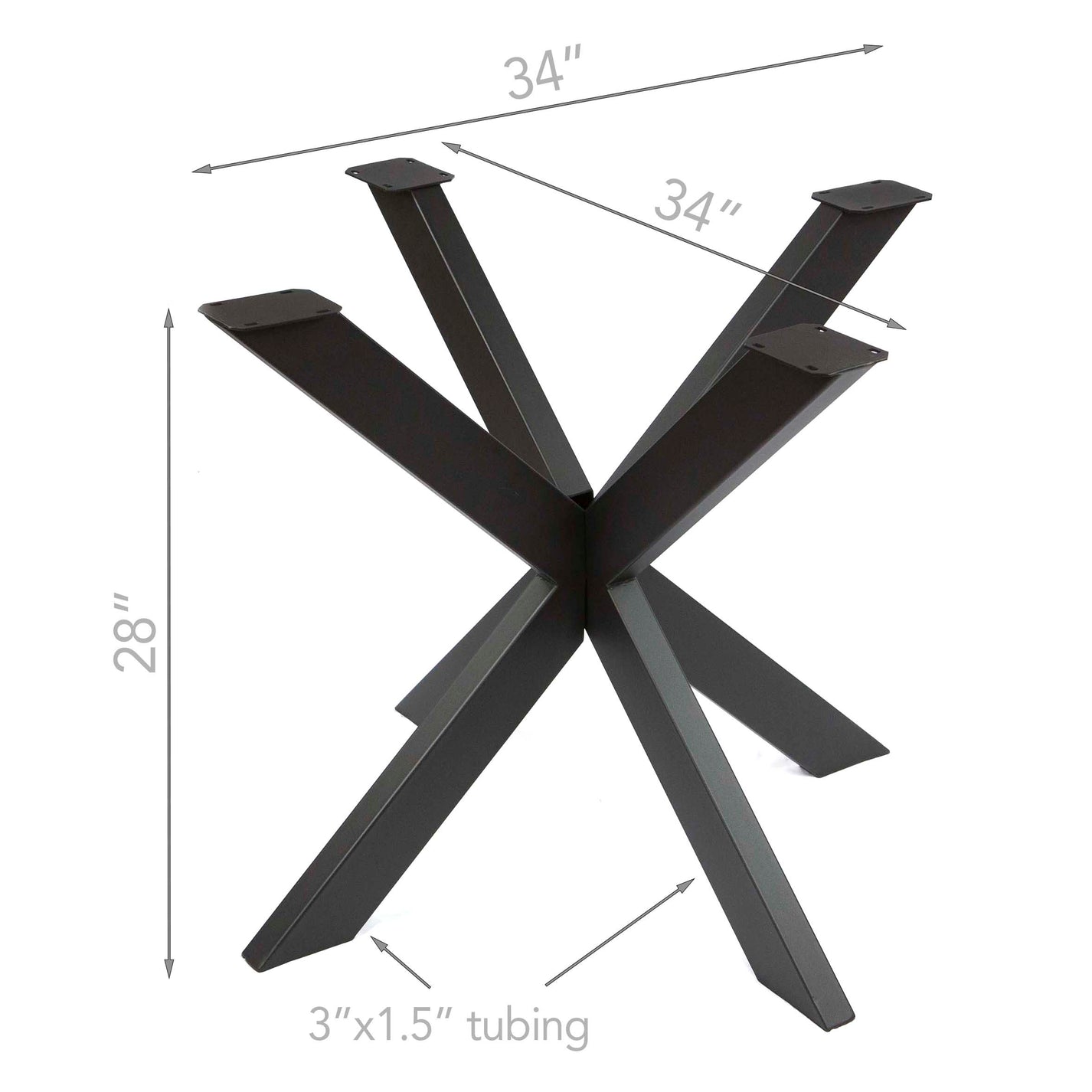 Starburst Spider Round Dining Table Legs #ST2611 – Rusty Design Canada
