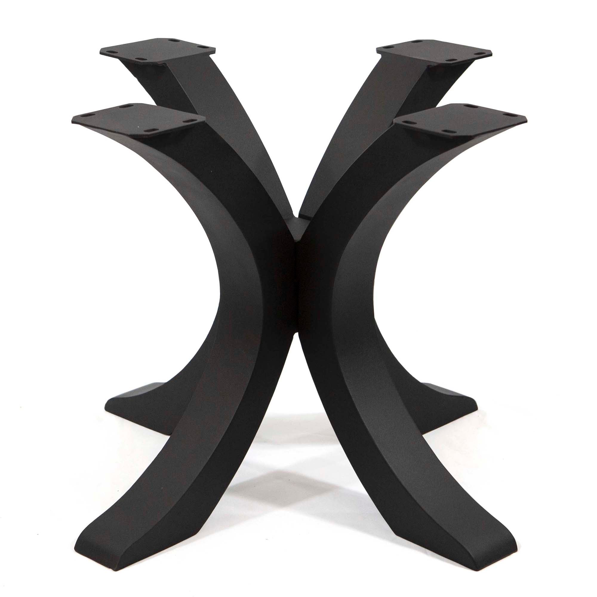 H16" Flowy X-Shaped Round Coffee Table Base #ST3011D – Rusty Design Canada