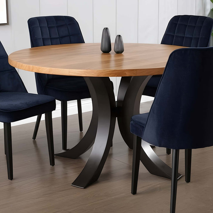H28" Flowy Butterfly Shaped Round Dining Table Legs, #ST3011 – Rusty ...