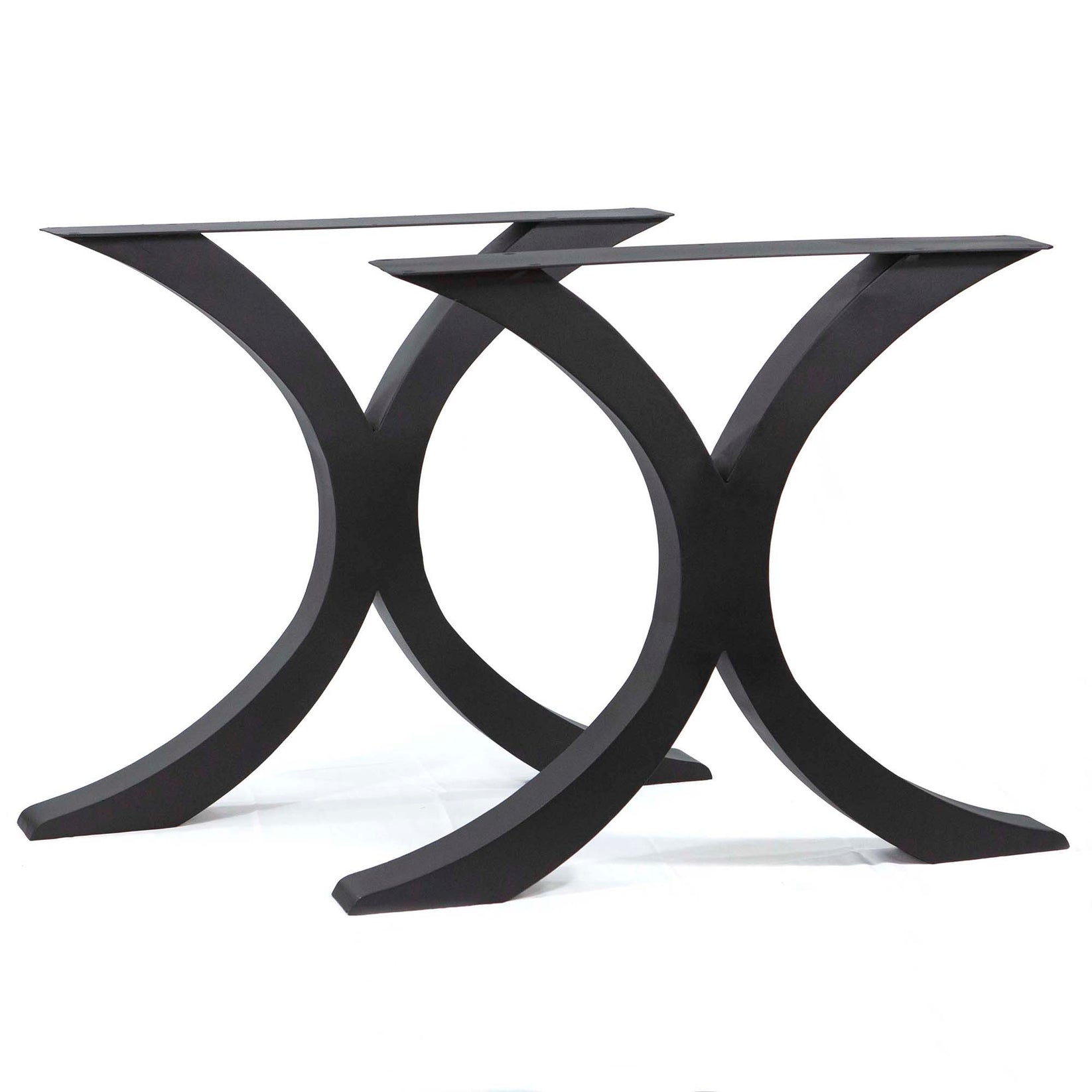 Extra Wide Flowy X-Shaped Dining Table Legs, 1 Pair #ST3013T – Rusty ...