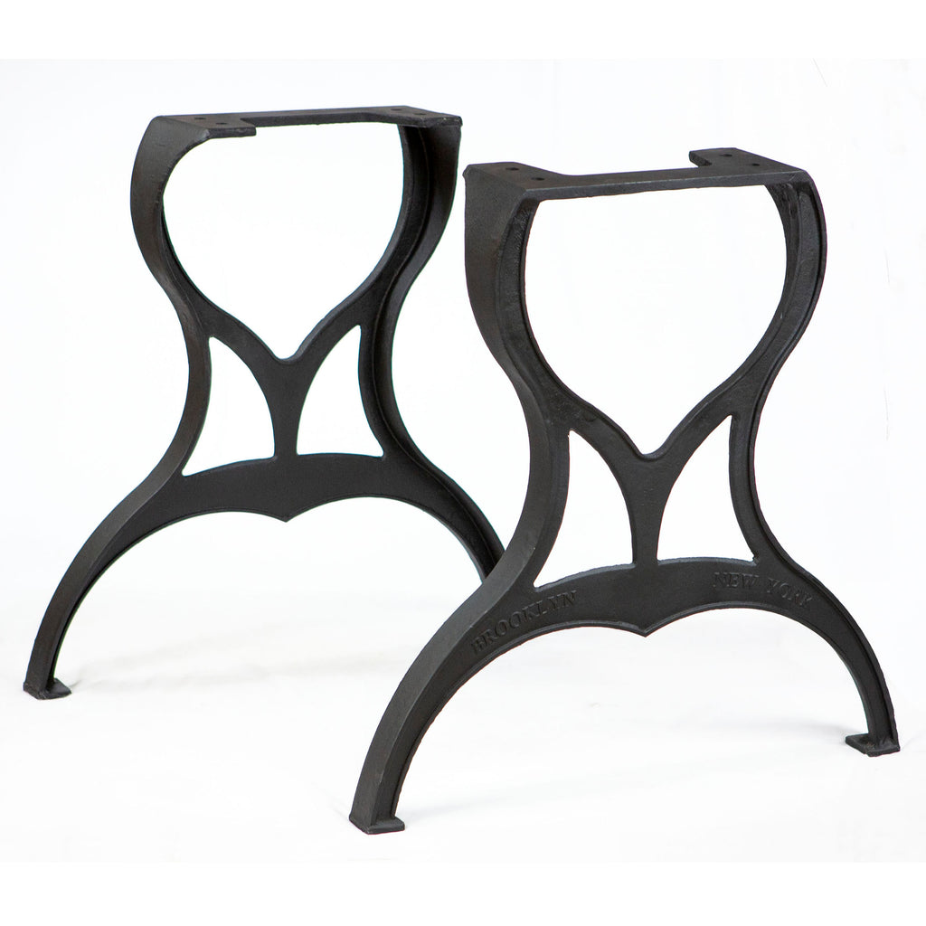 Cast Iron Table Legs For Dining Table, 1 Pair, Brooklyn-Style #CAST01 ...