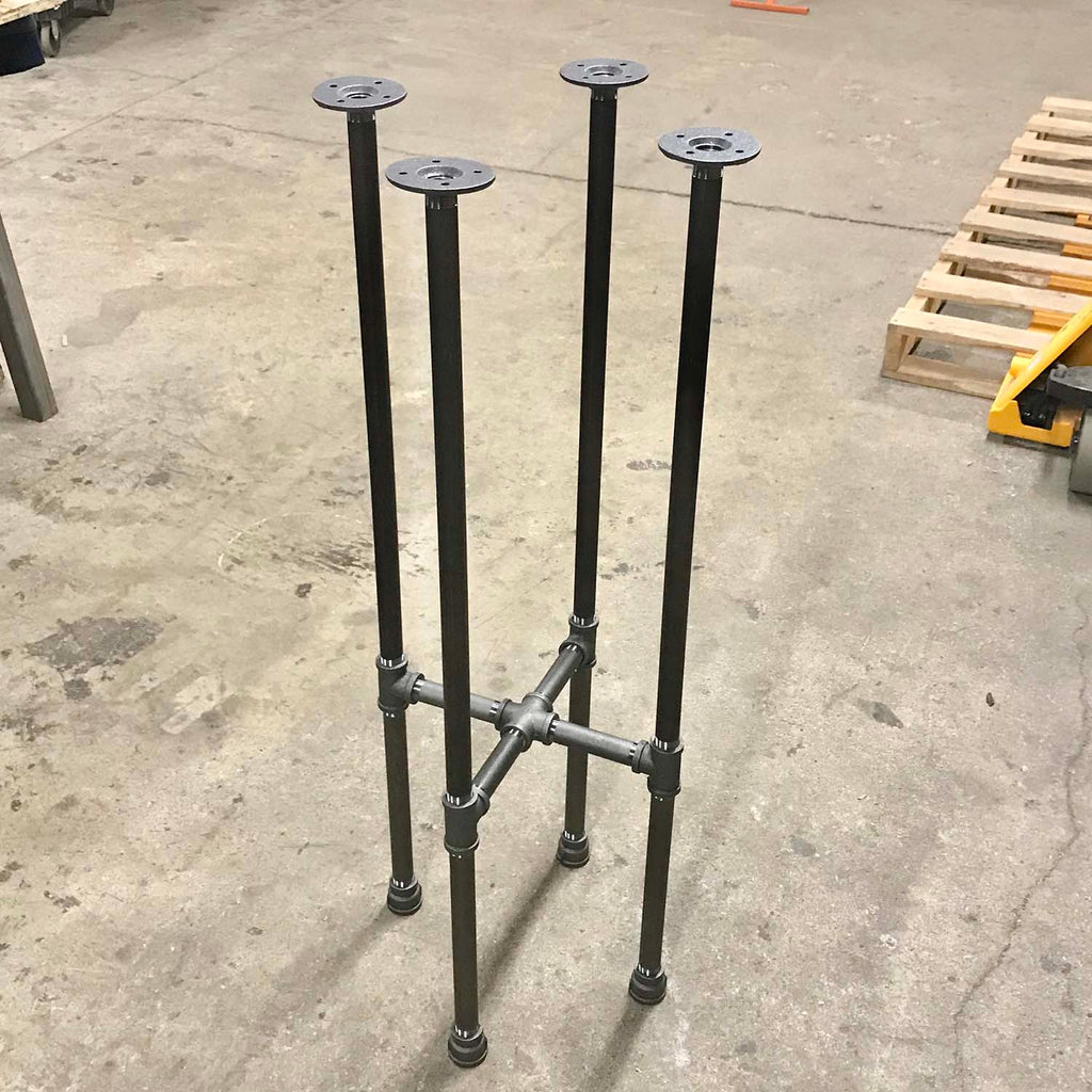 H41", Pipe Table Legs for Round Bar Height Pub Table, 1 Set, #BKR41 ...