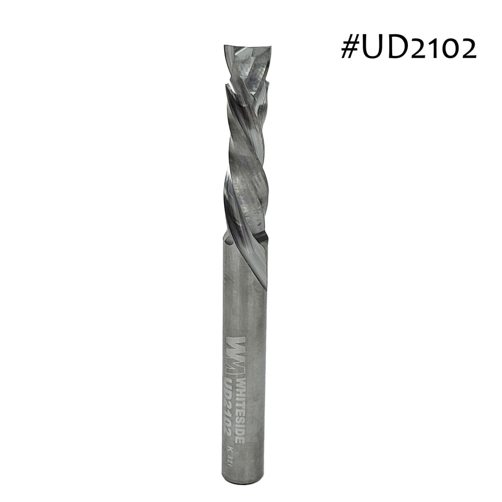 Whiteside, Compression Spiral Router Bits, 2+2, Up/Down Cut, #UD2102 ...