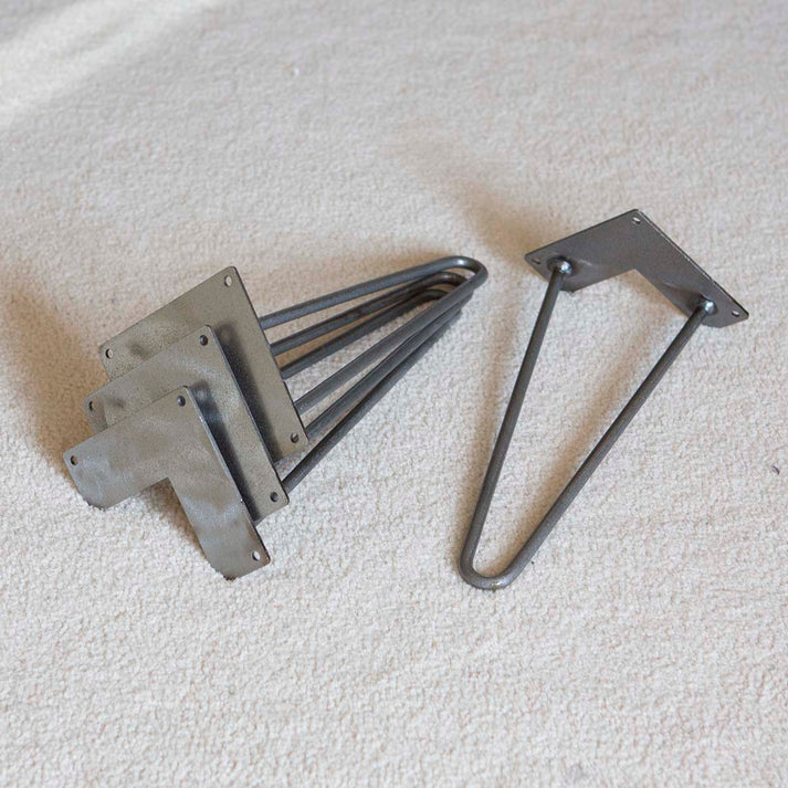 CLEARANCE - 12" Hairpin Legs, 2-Rod, Set/4, #W5031D4 – Rusty Design Canada