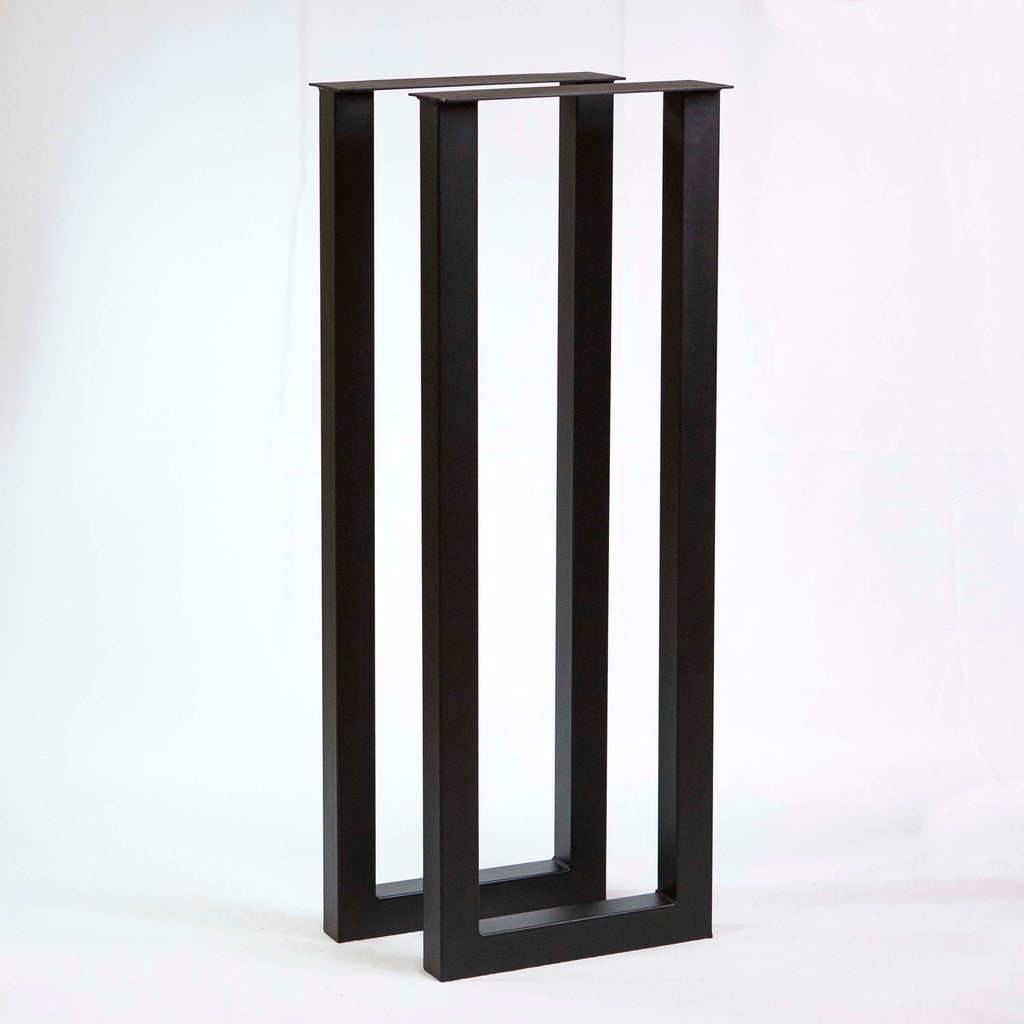 Bar Table Legs, 1 Pair, Metal U Shape #W5036N – Rusty Design